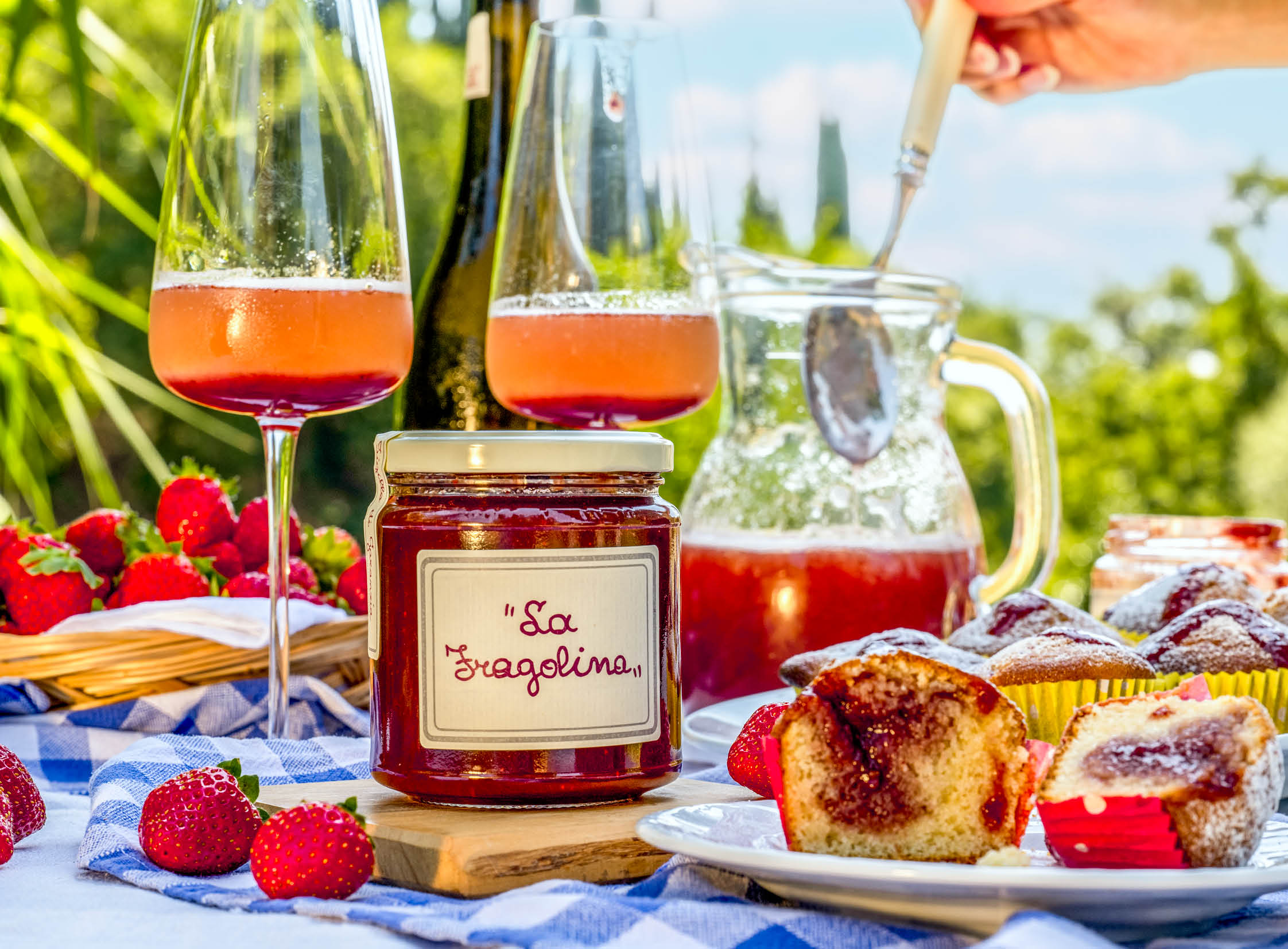 Strawberry purée Fragolina (Box with 4 jars of 280 g (9.88 oz)) | La Vialla
