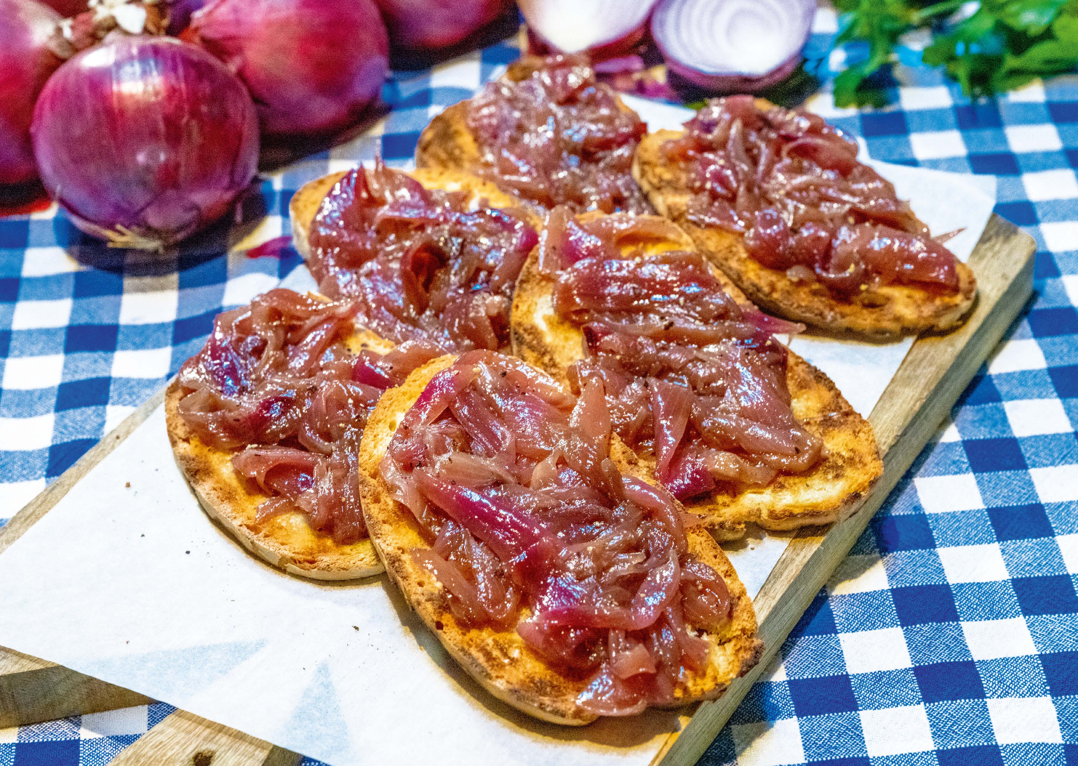 Crostoni con cipolle in agrodolce | Fattoria La Vialla